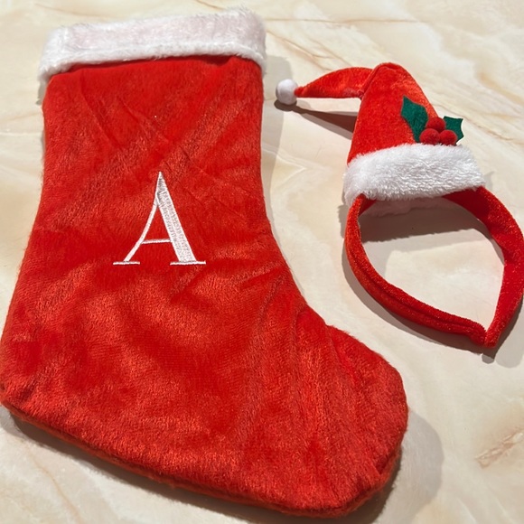Christmas | Accessories | New Christmas Headband And Stocking Set ...